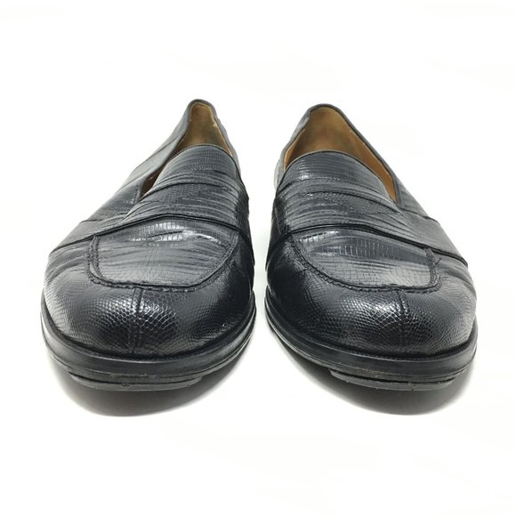 Magnanni | Shoes | Magnanni Loafers Shoes Size 5 Black Full Lizard ...